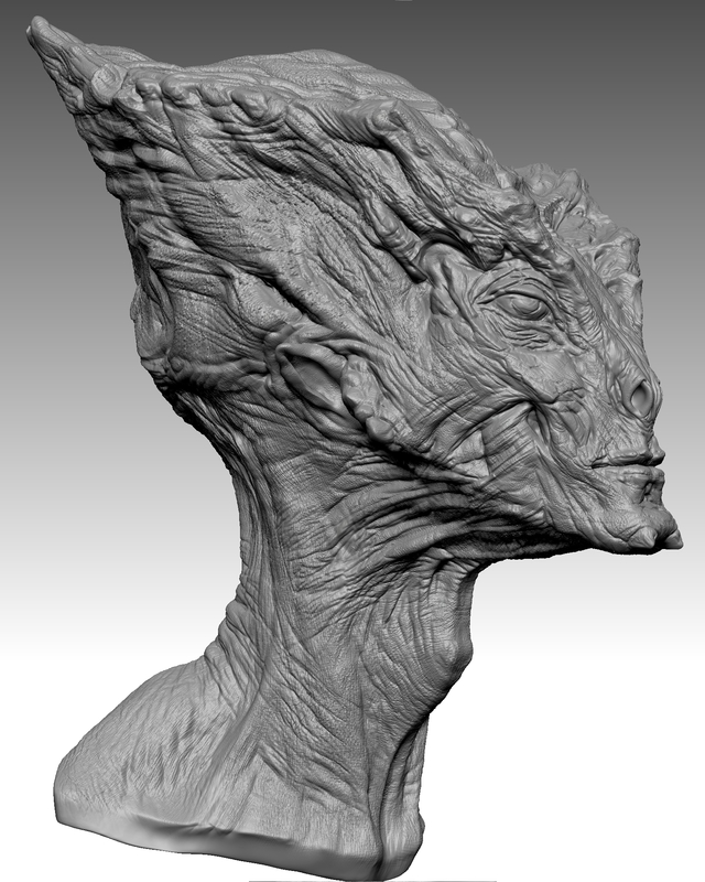 Alien head 3D model | 1142791 | TurboSquid