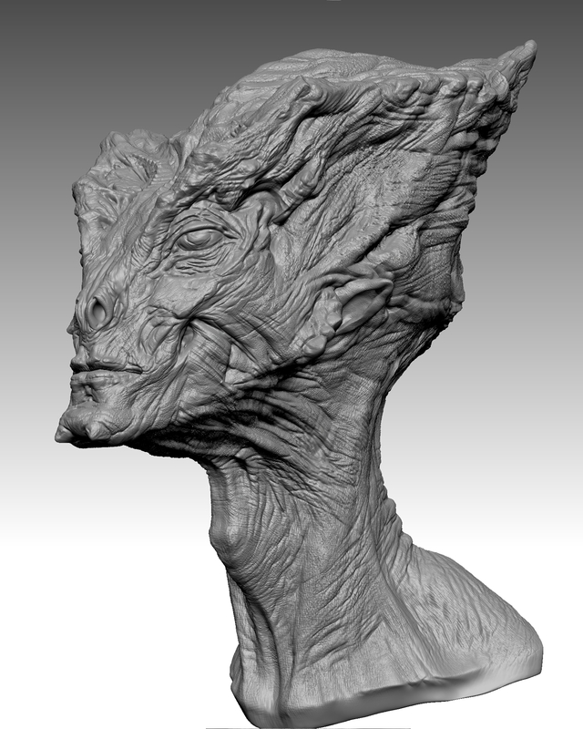 Alien head 3D model | 1142791 | TurboSquid