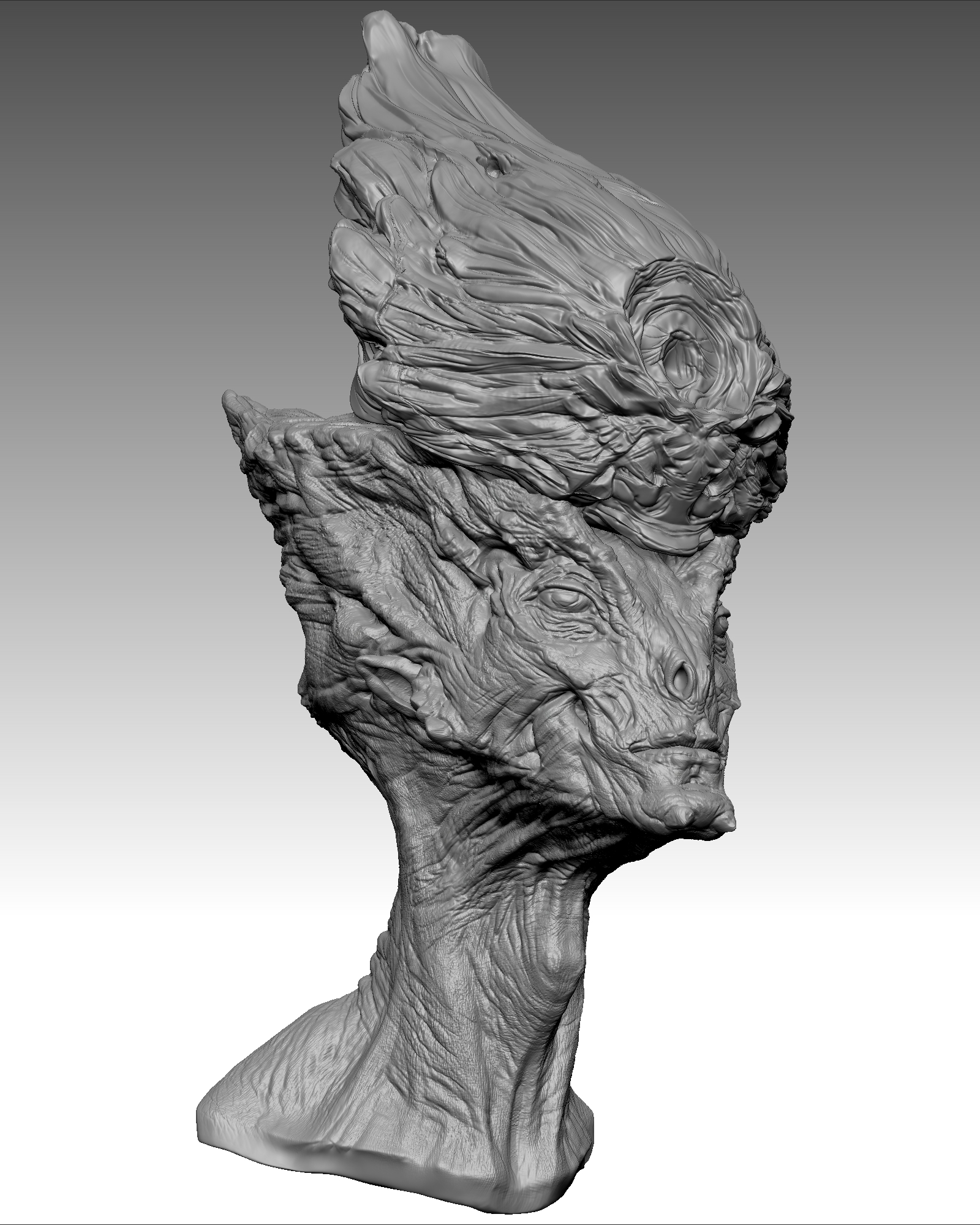 Alien head 3D model | 1142791 | TurboSquid