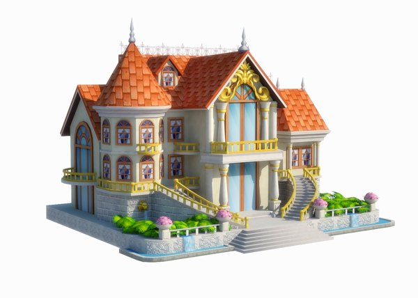 3d model cartoon house 2