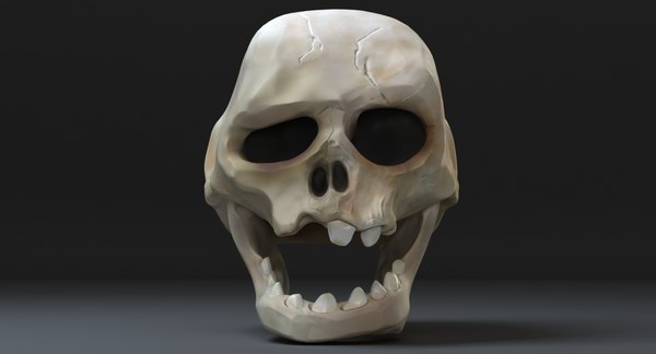 3D cartoon skull | 1143323 | TurboSquid