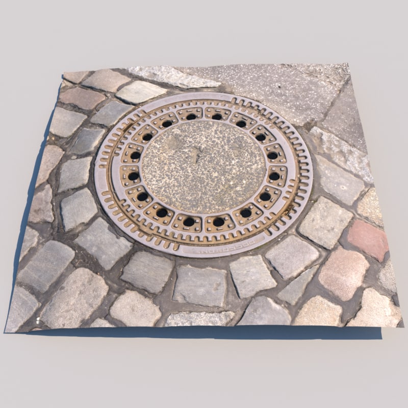 Photo scanned manhole model | 1143439 | TurboSquid