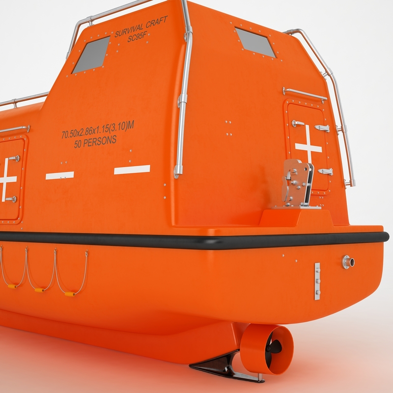 3D lifeboat life boat model | 1143555 | TurboSquid