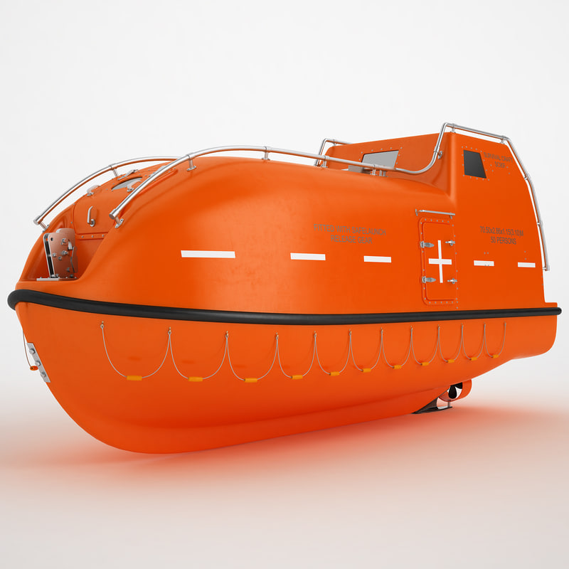 3D lifeboat life boat model | 1143555 | TurboSquid