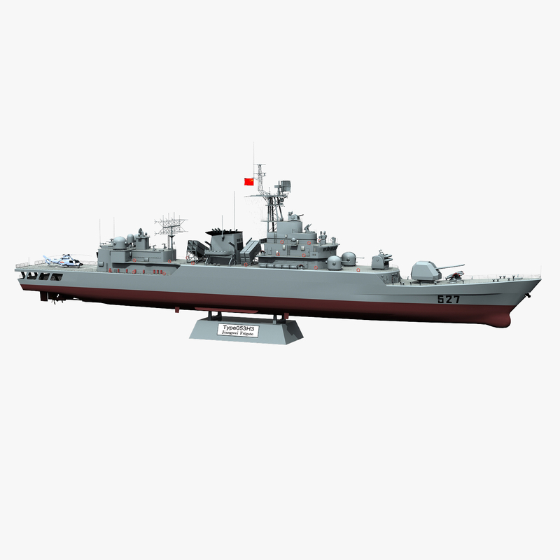 Type 053h3 jiangwei frigate 3D model | 1143666 | TurboSquid