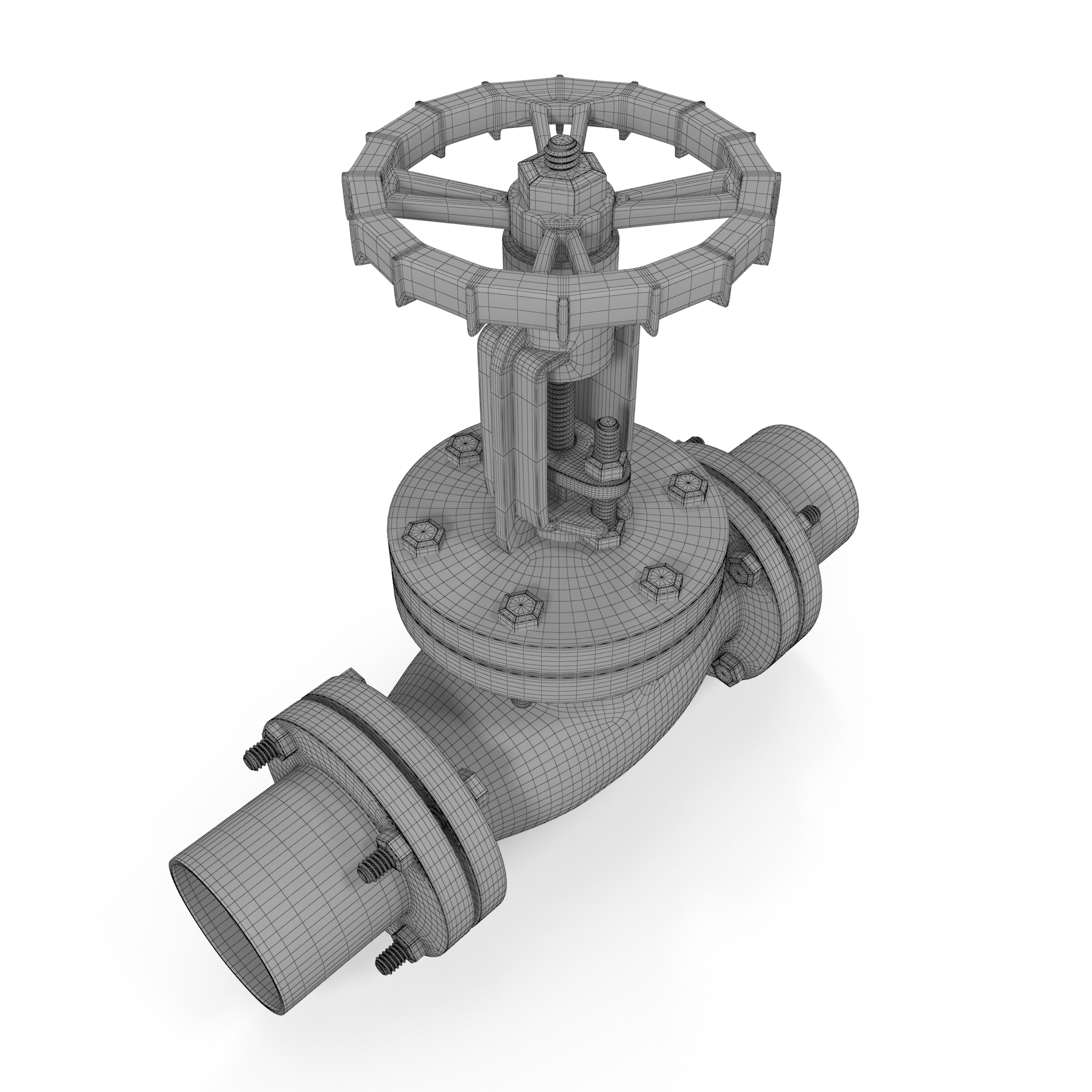 3D gate valve model | 1143676 | TurboSquid