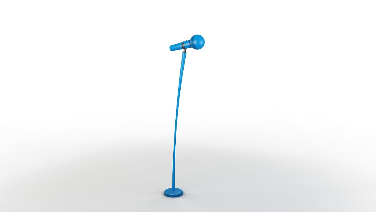 3D cartoon microphone | 1143739 | TurboSquid
