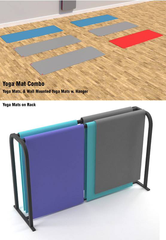 3D model yoga mats rack | 1143827 | TurboSquid