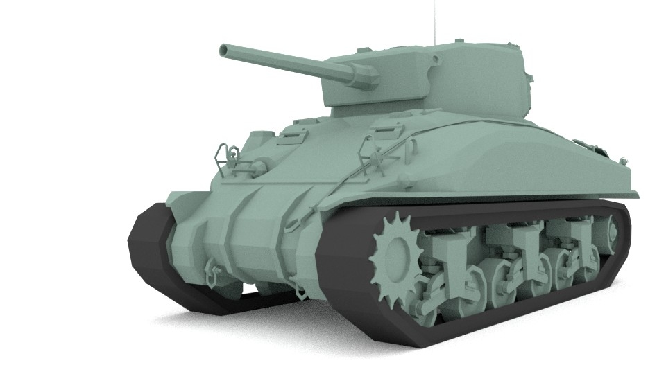 Blender m4 sherman military tank 3D model | 1143841 | TurboSquid