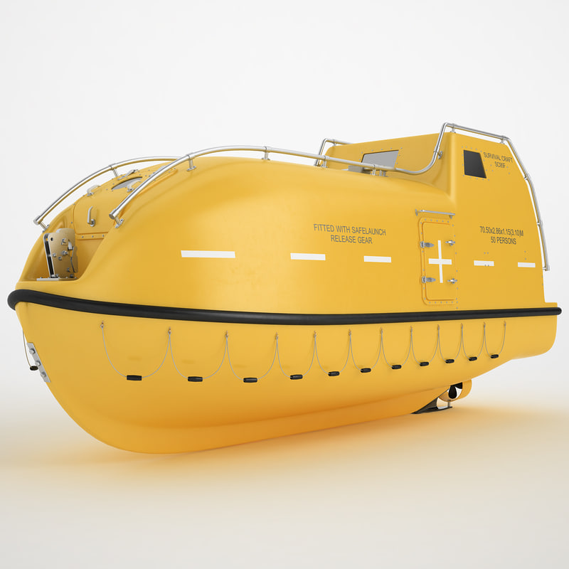 Lifeboat life boat 3D model | 1143858 | TurboSquid