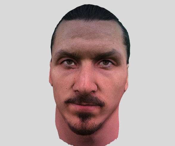 3D zlatan ibrahimovic face | 1143874 | TurboSquid