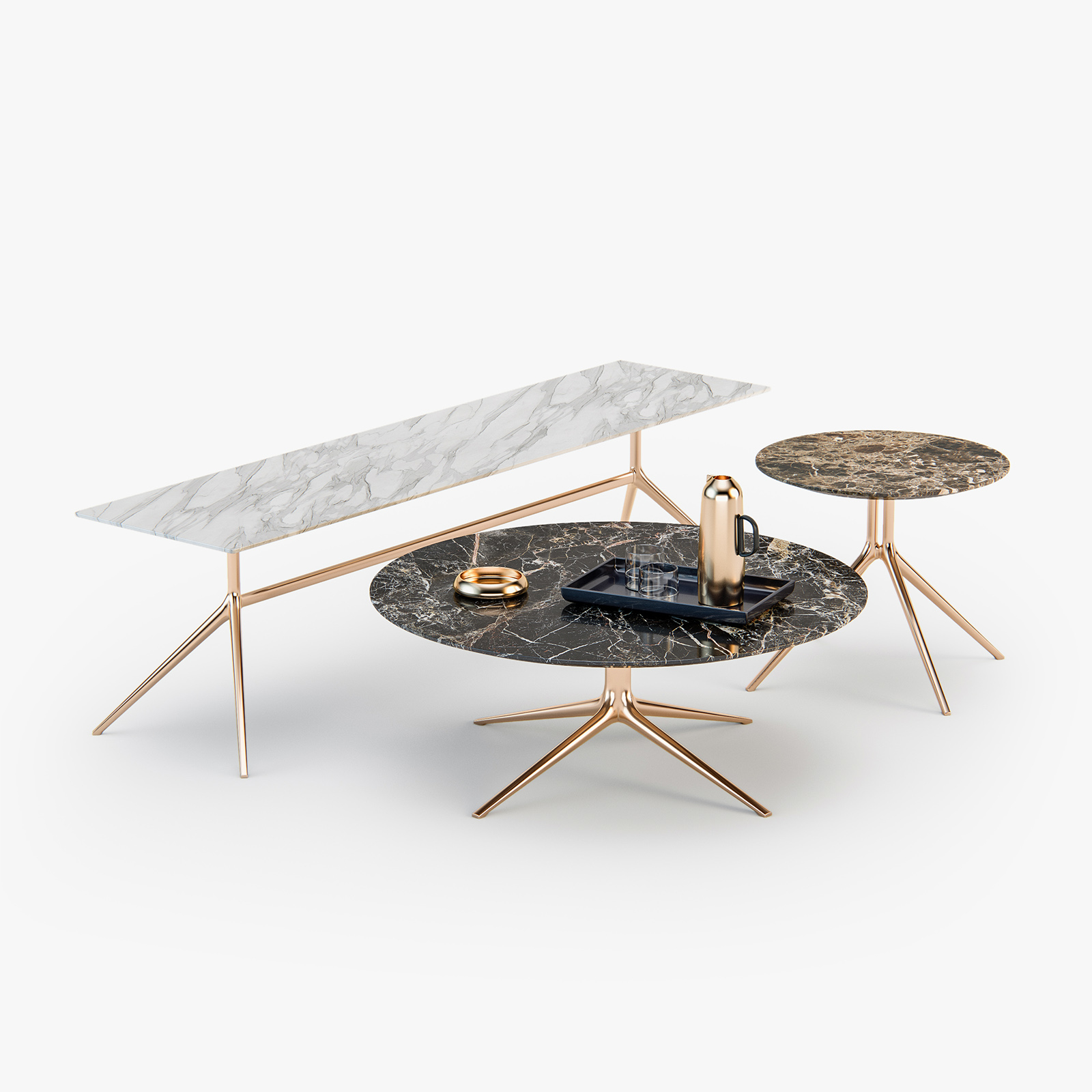 3D poliform mondrian coffee tables | 1144199 | TurboSquid