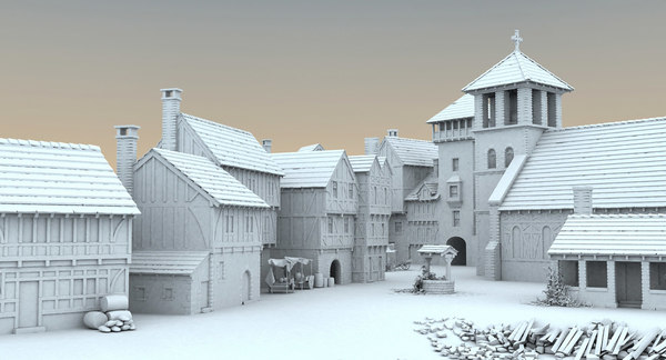 Medieval port 3D | 1144332 | TurboSquid