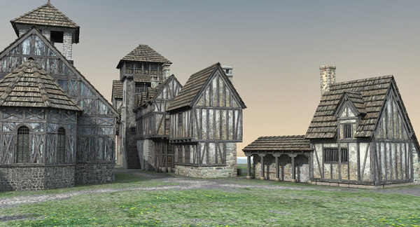 Medieval port 3D | 1144332 | TurboSquid