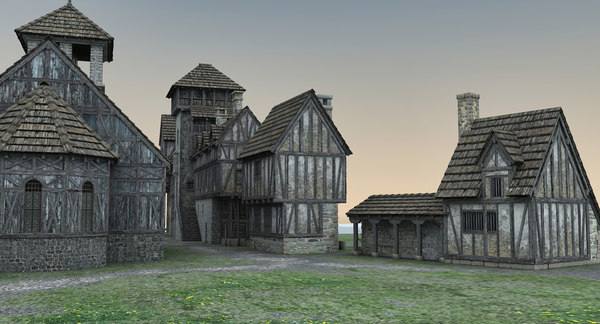 Medieval port 3D | 1144332 | TurboSquid