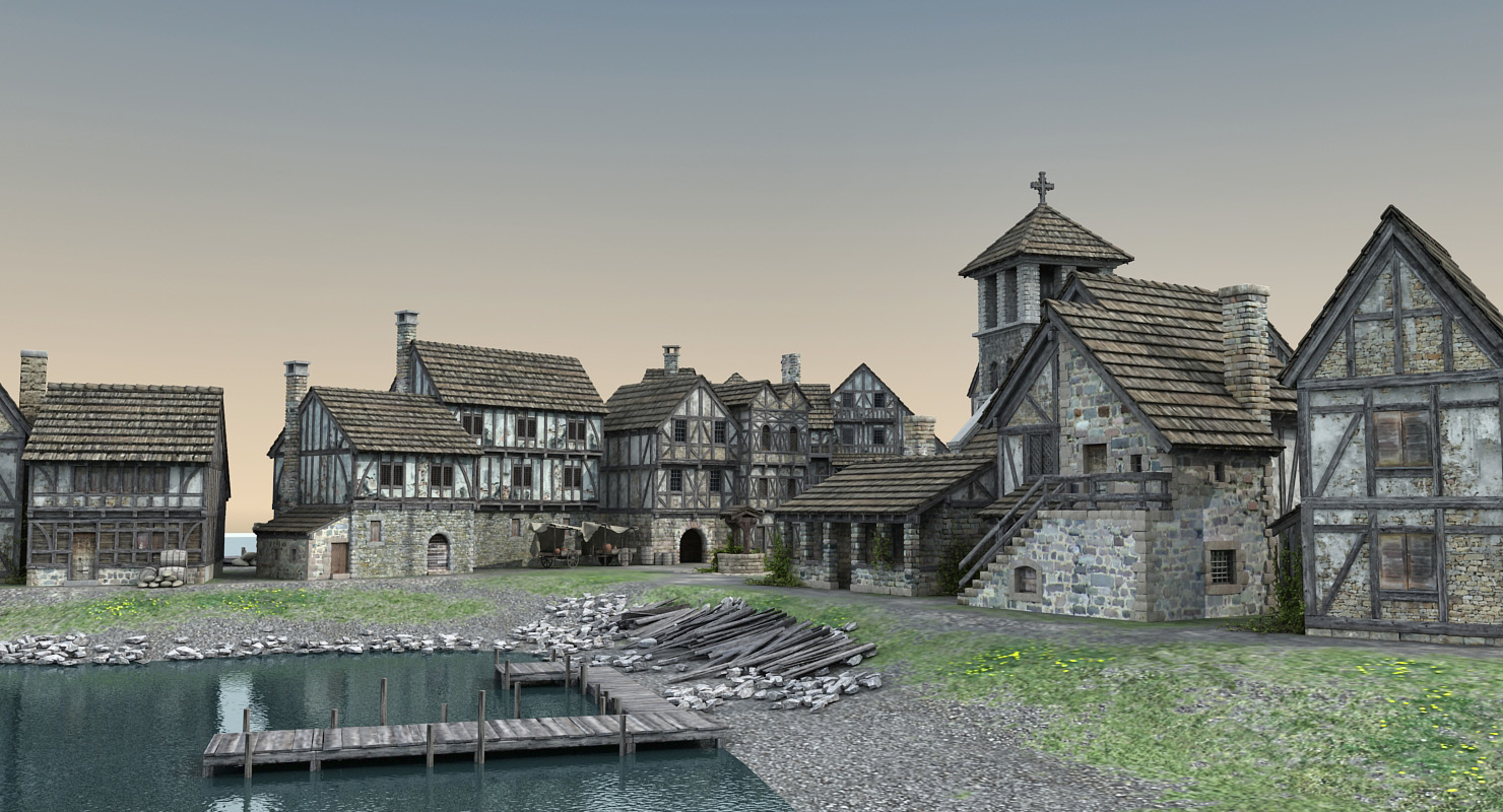 modelo 3d Puerto Medieval 07 - TurboSquid 1144332