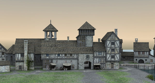 Medieval port 3D | 1144332 | TurboSquid