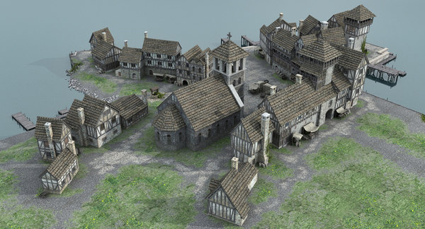 Medieval port 3D | 1144332 | TurboSquid