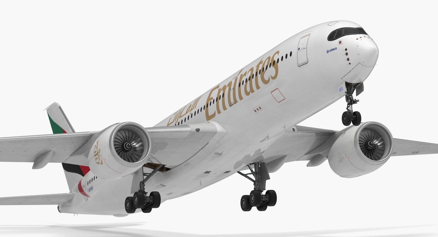 3D airbus a350-900 emirates air | 1144417 | TurboSquid
