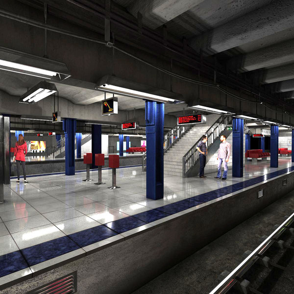 Subway Station 3D Models for Download | TurboSquid