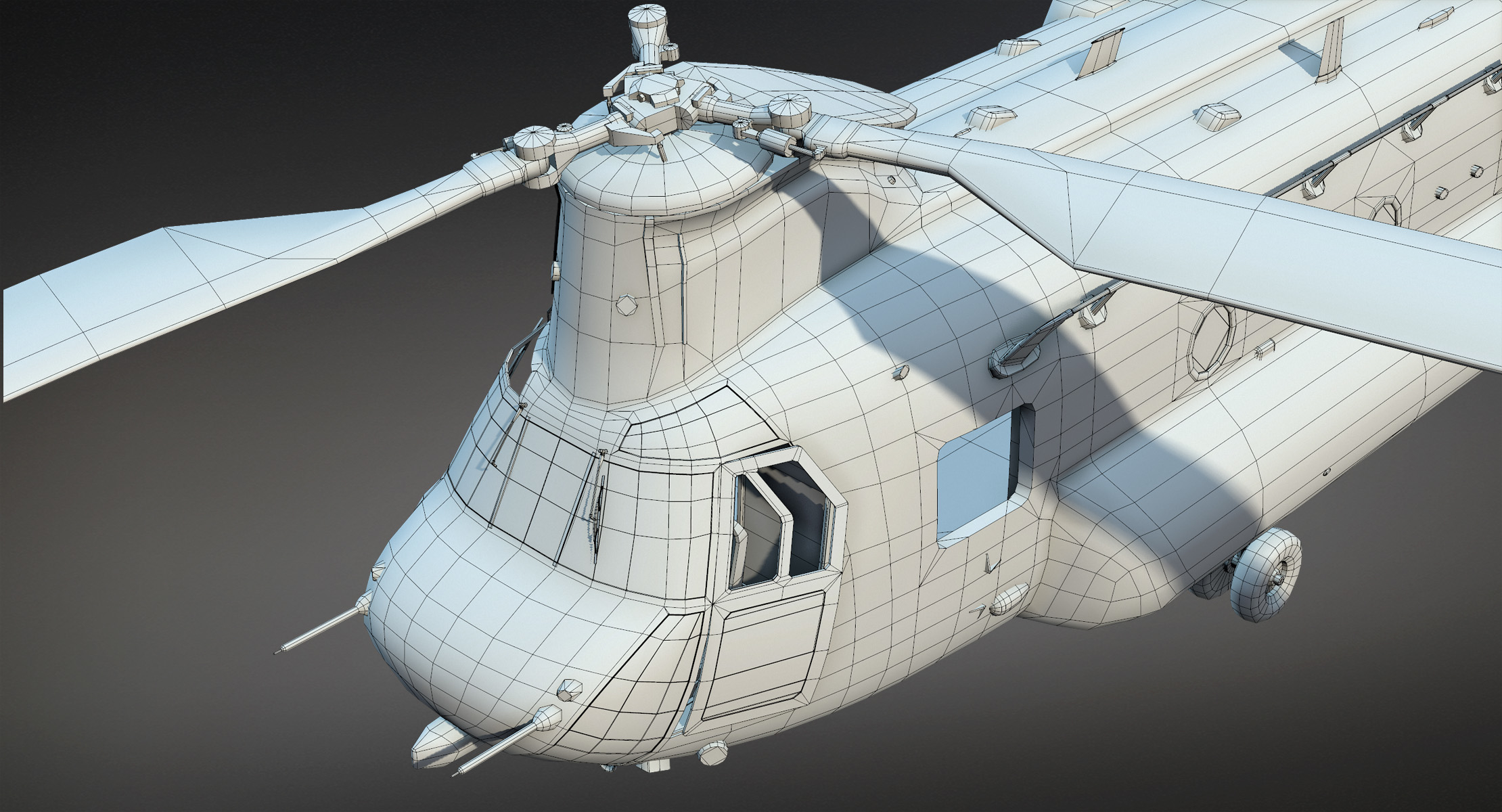 3D low-poly army helicopter ch-47 chinook | 1144500 | TurboSquid