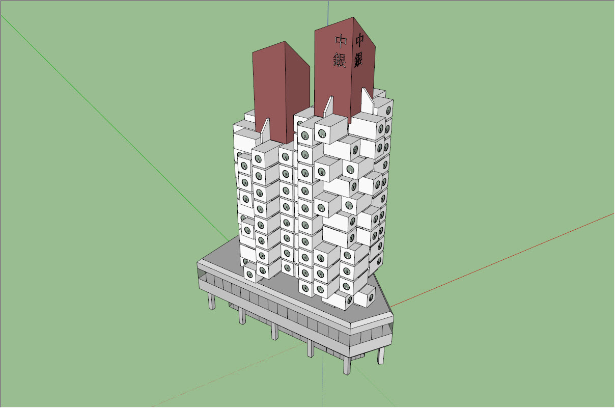 Nakagin capsule tower 3D model | 1144693 | TurboSquid