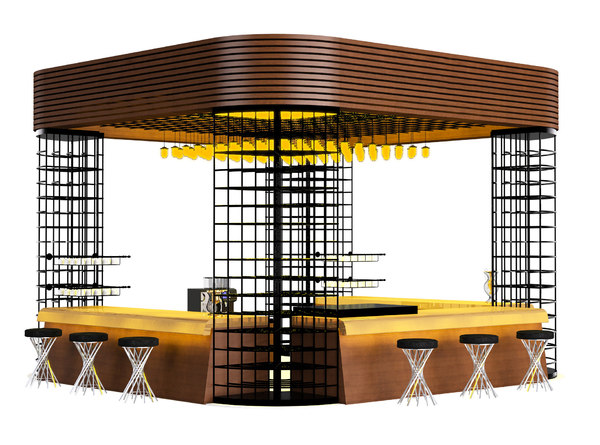 modelo 3d Cafetería - TurboSquid 1144733