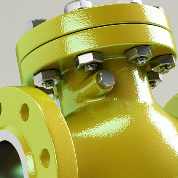 3D model check valve | 1144843 | TurboSquid
