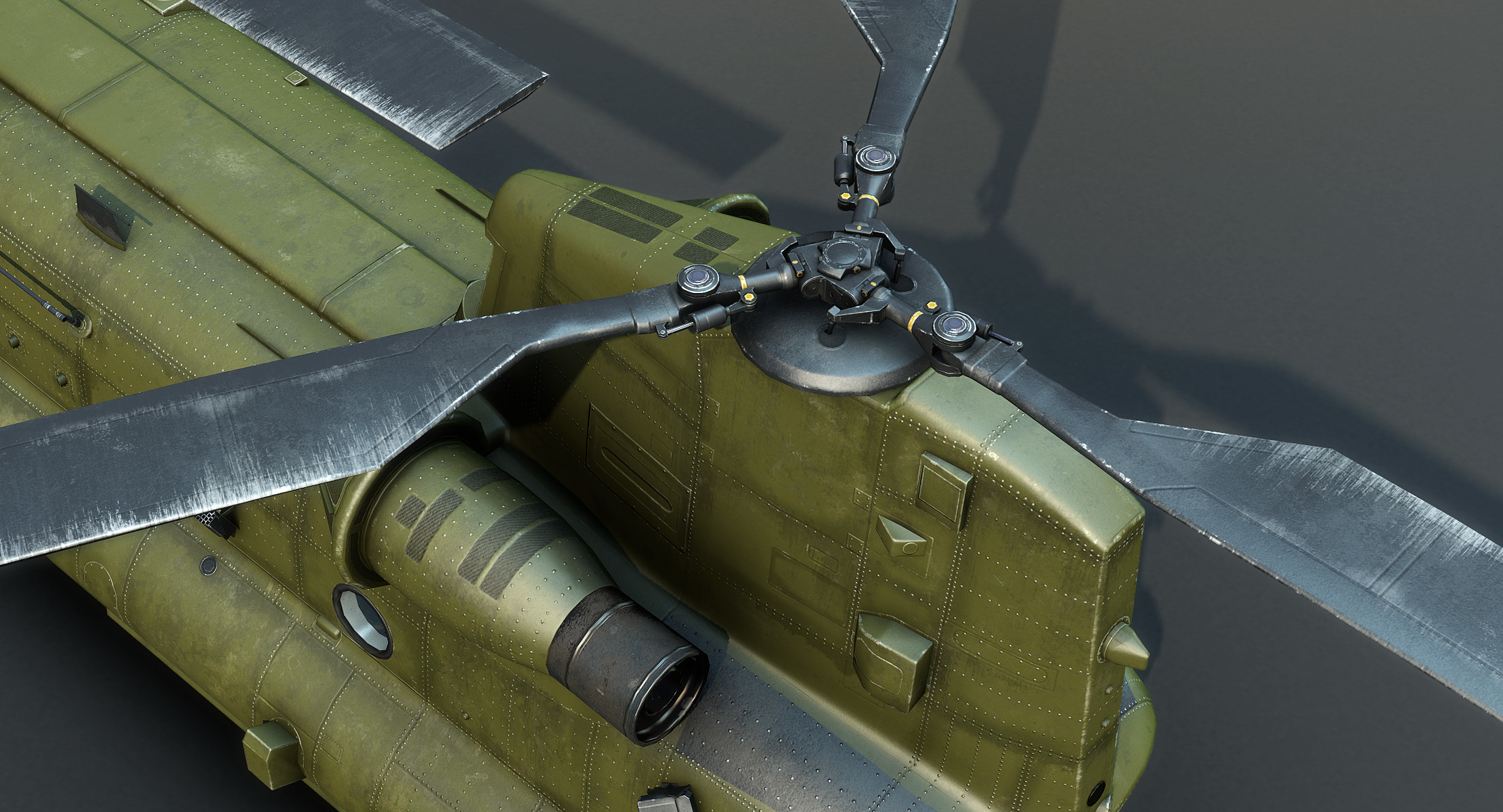 3D low-poly military helicopter ch-47 chinook | 1144900 | TurboSquid