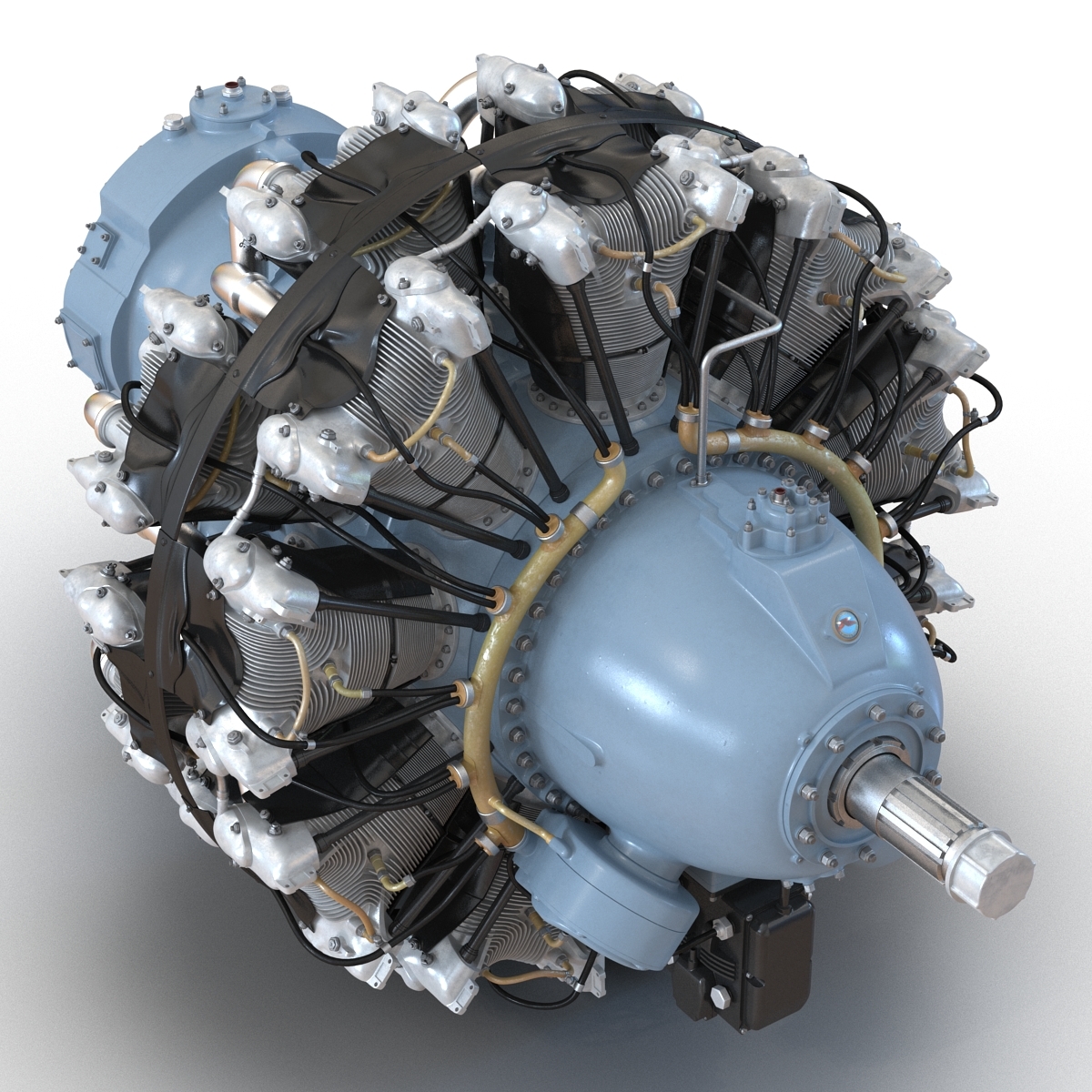 Piston aircraft engines 3 3D model | 1144923 | TurboSquid