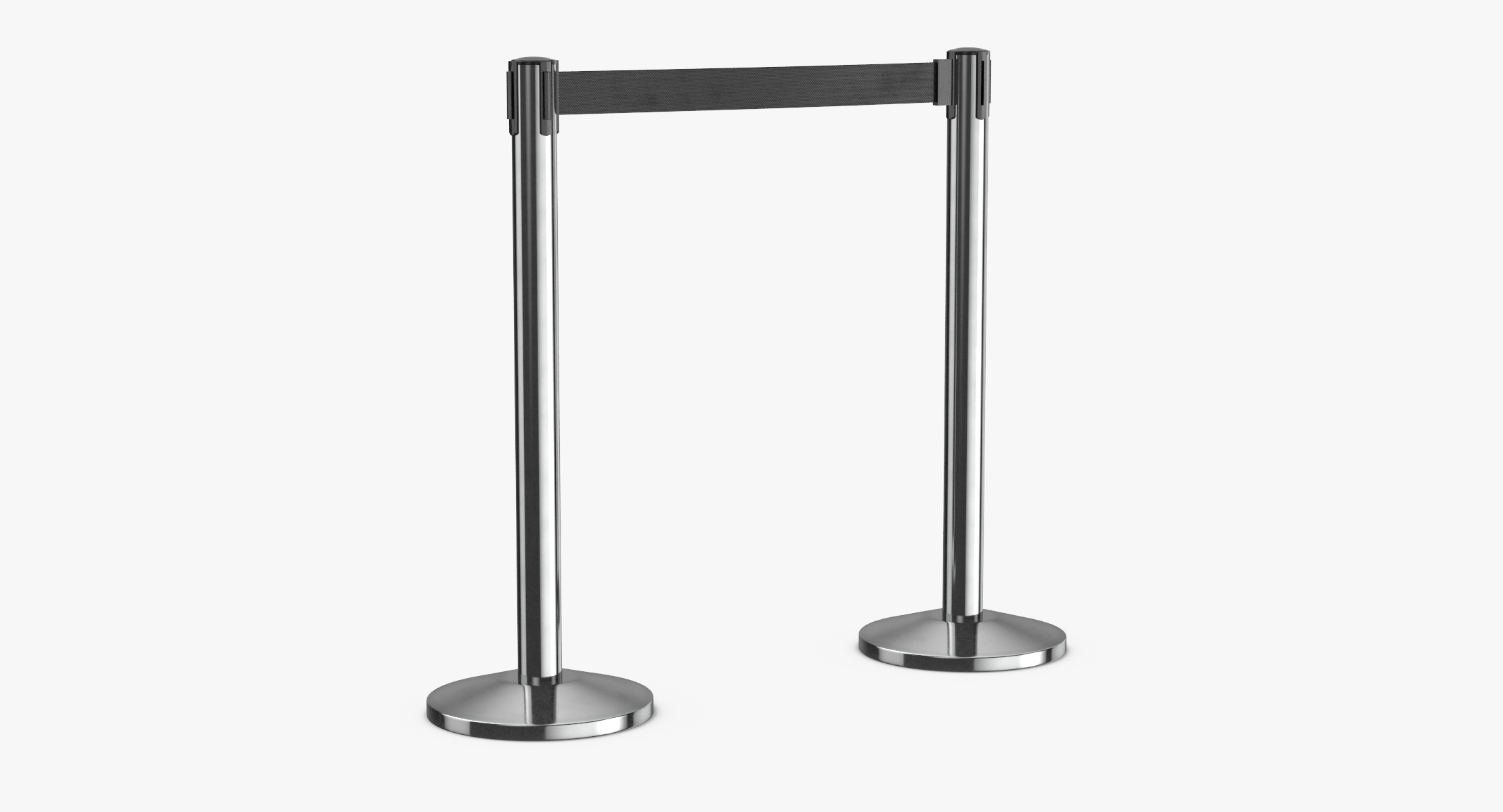 3D airport stanchions metal short | 1144952 | TurboSquid