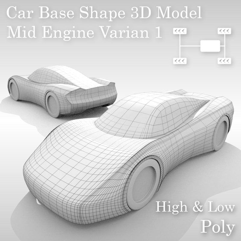 Car base variants 3D model | 1145080 | TurboSquid