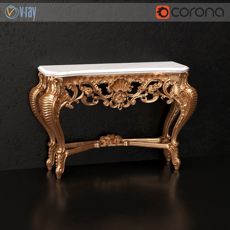 3D silik classical console | 1145150 | TurboSquid