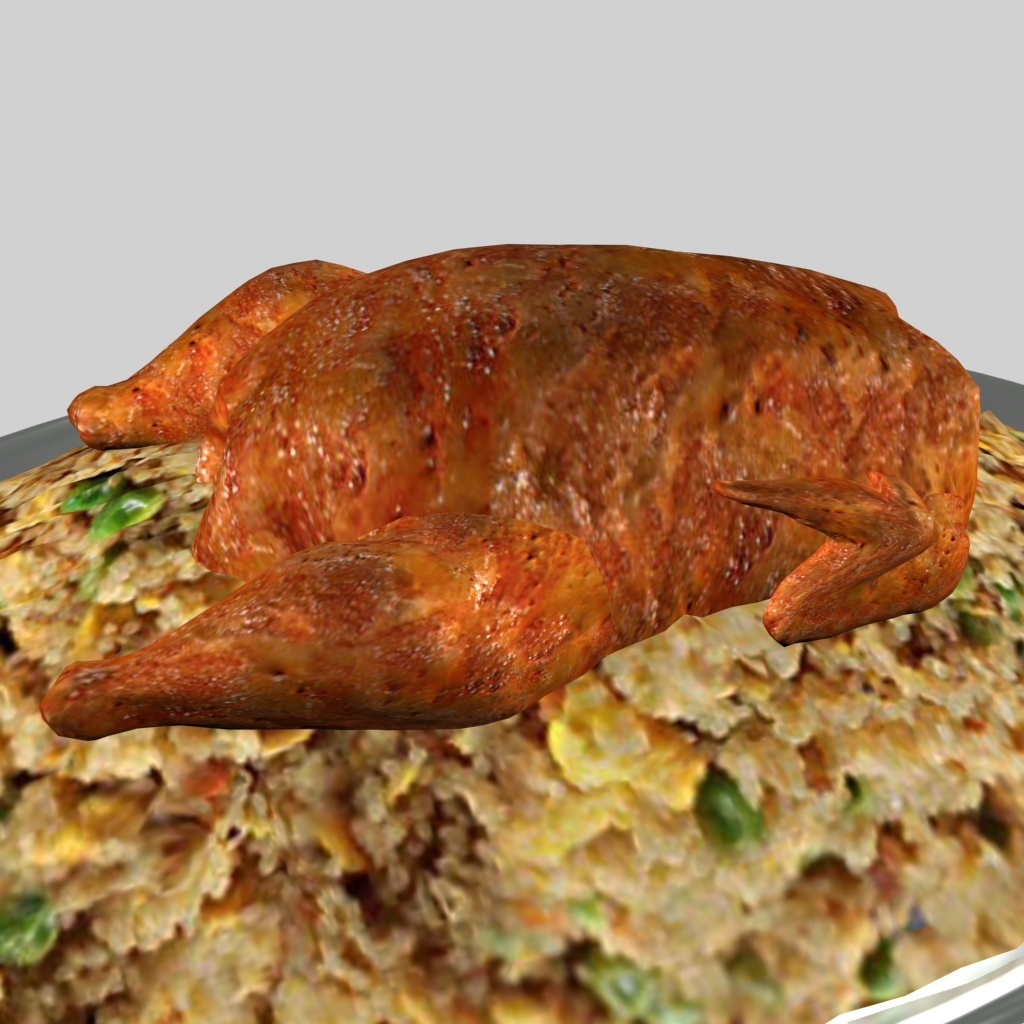 Roasted chicken rice 3D model | 1145205 | TurboSquid