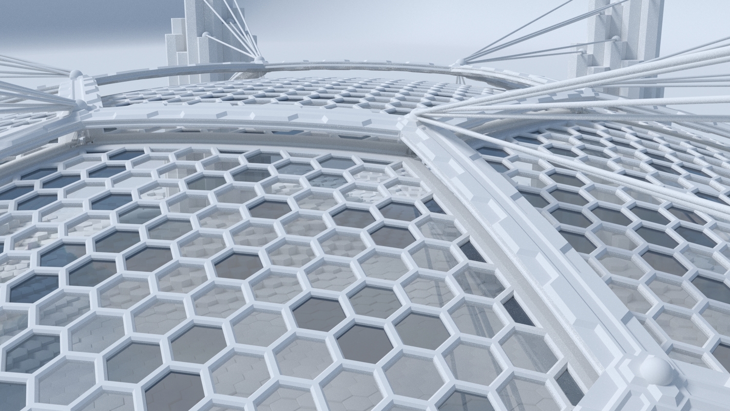 Sci fi landscape hexagon 3D model | 1145270 | TurboSquid