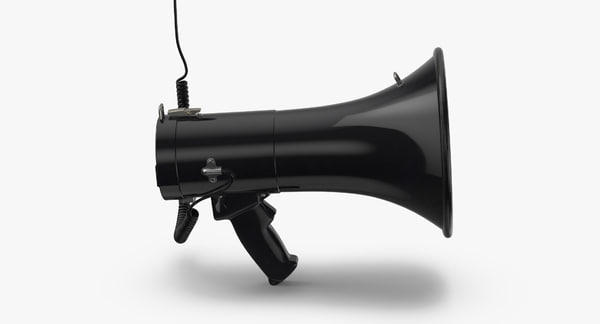 Police megaphone 01 3D | 1145430 | TurboSquid