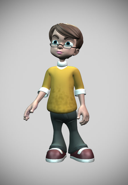 Robert cartoon rigged 3D model | 1145505 | TurboSquid