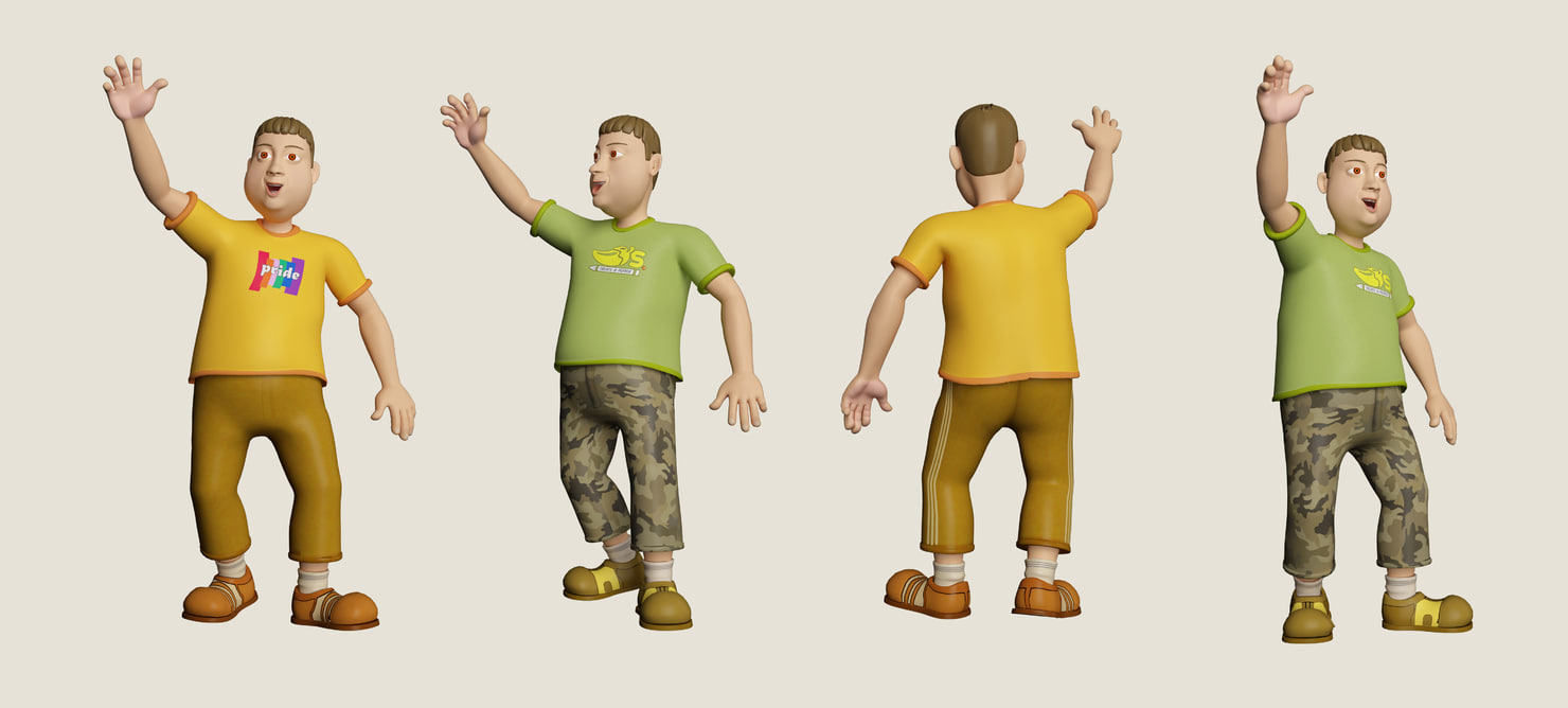 3D joy cartoon rigged | 1145529 | TurboSquid