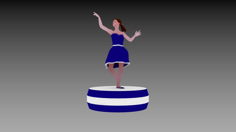 Dancing ballerina 3D model | 1145589 | TurboSquid
