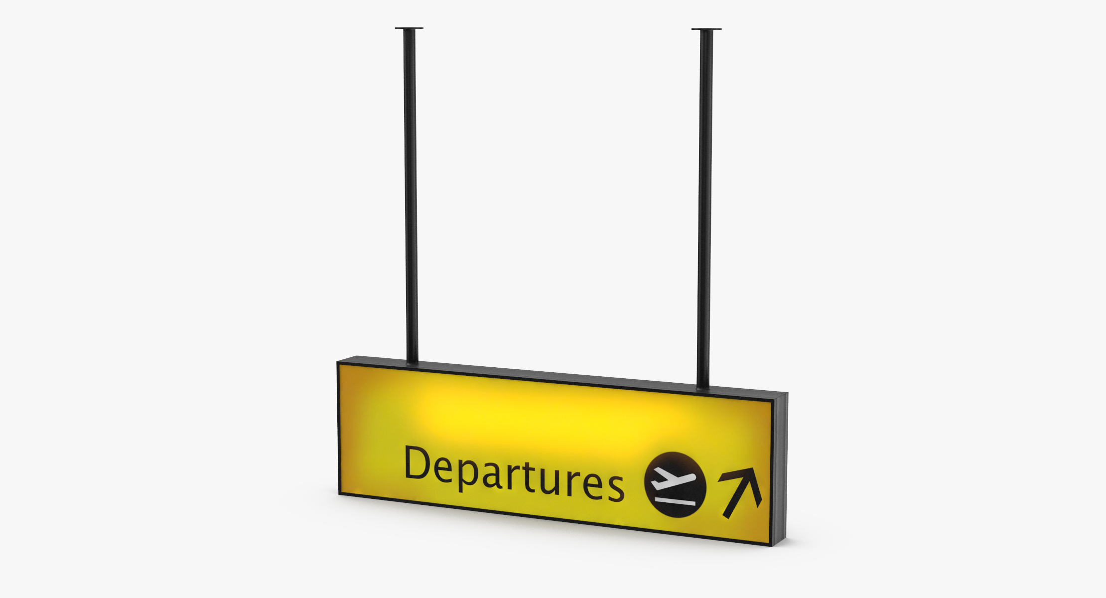 3D airport departures sign | 1145629 | TurboSquid