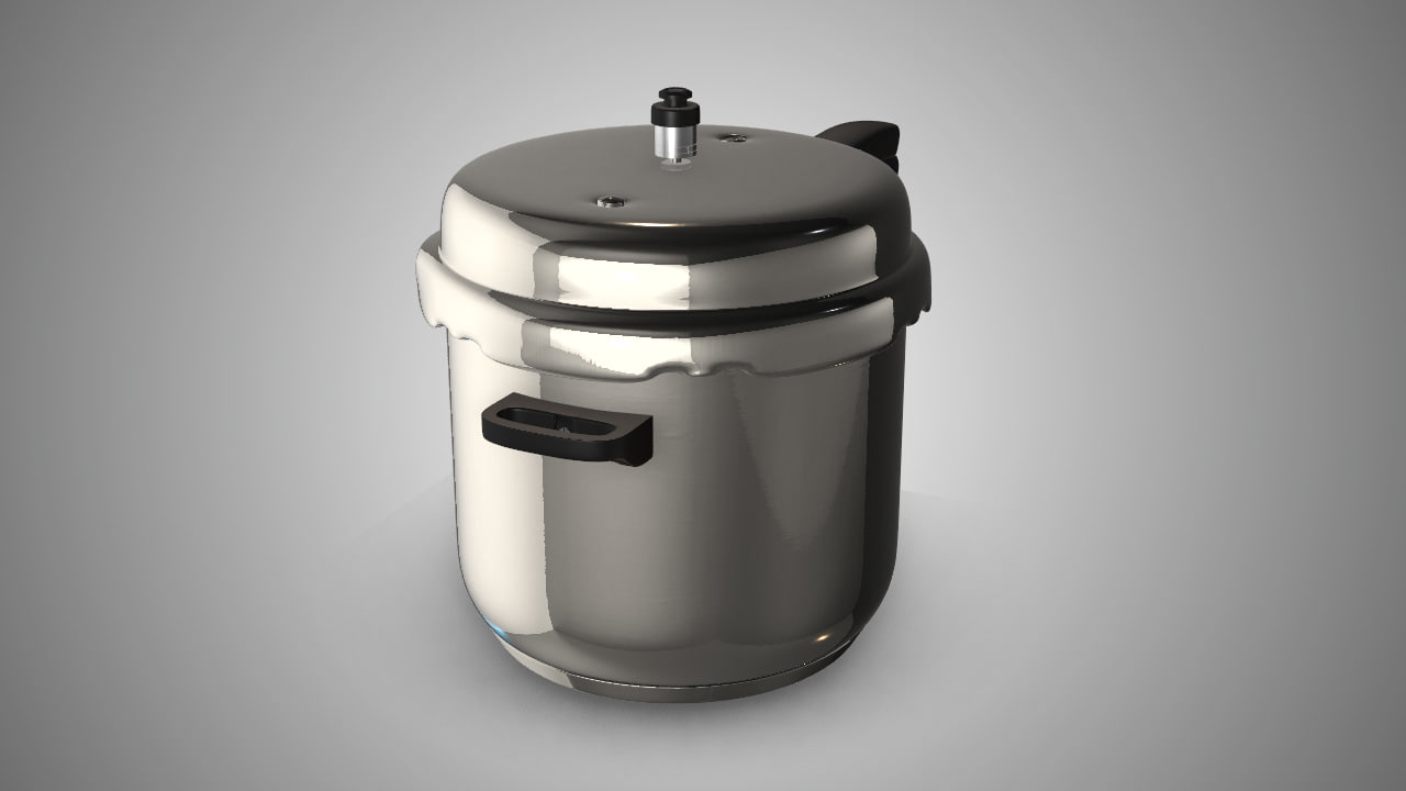 Kitchen pressure cooker 3D model | 1145634 | TurboSquid