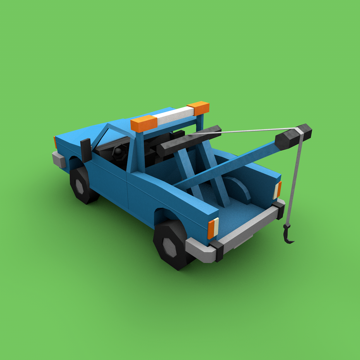 3D truck tow paper | 1145790 | TurboSquid