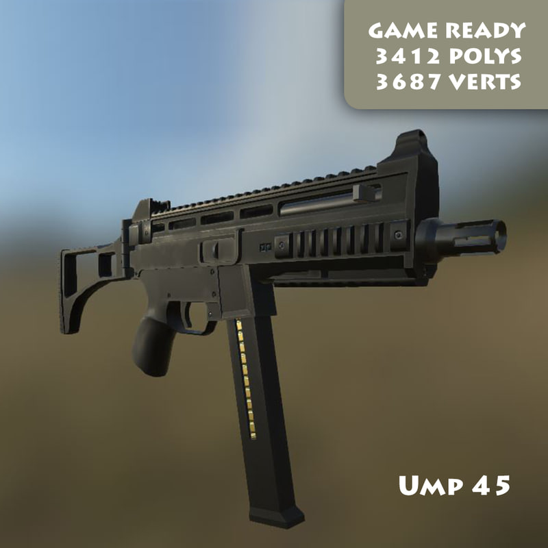 Ump 45 rifle model | 1145960 | TurboSquid
