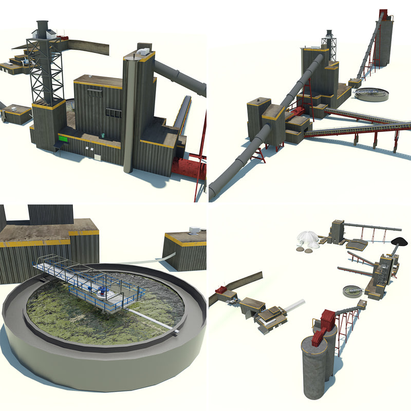 Coal processing plant 3D | 1145973 | TurboSquid