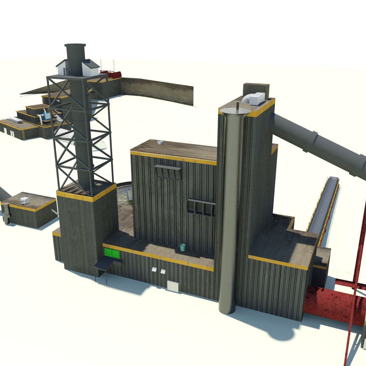Coal processing plant 3D | 1145973 | TurboSquid