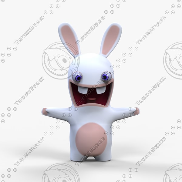 Lapin cretin character 3D model | 1146060 | TurboSquid