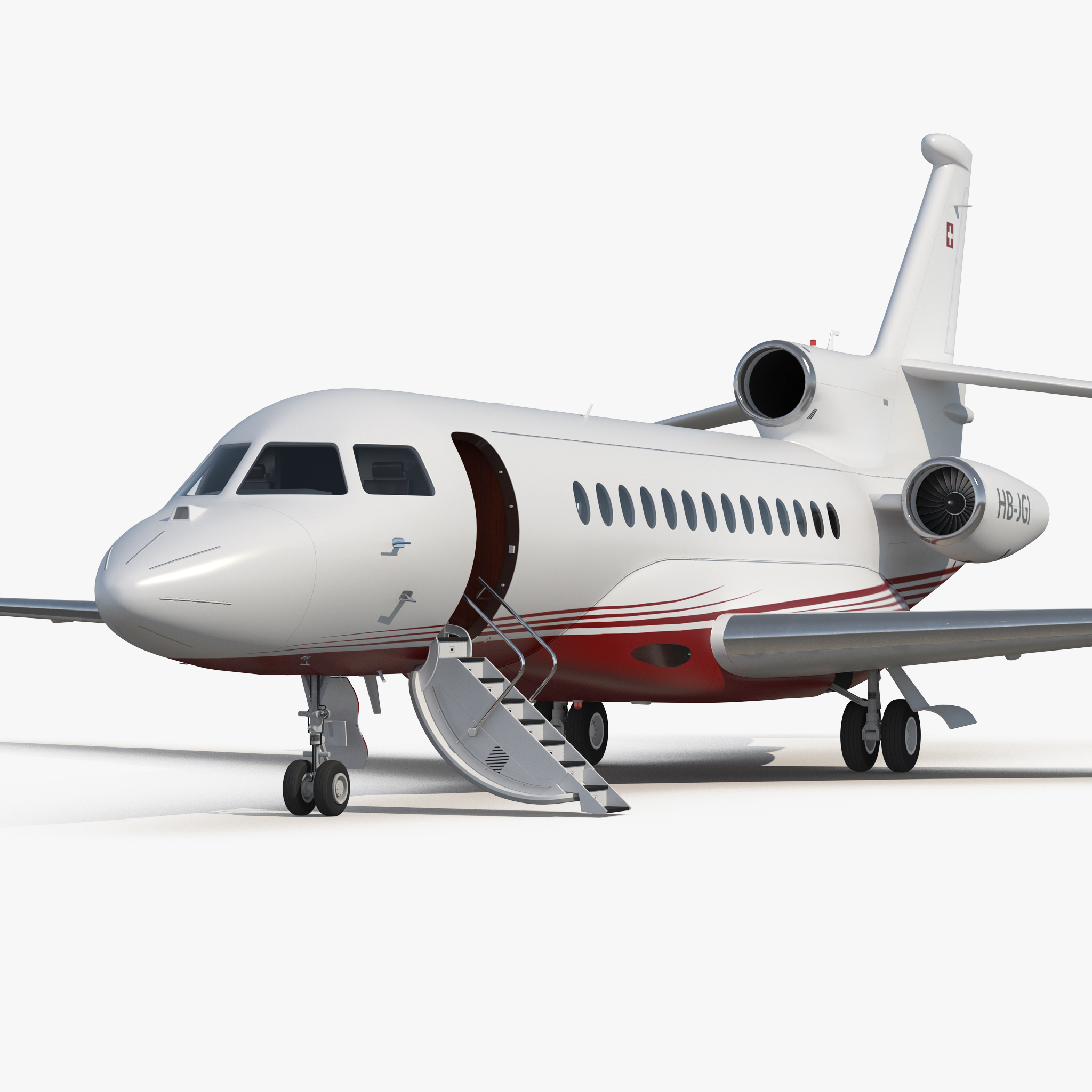 Business jet dassault falcon 3D | 1146143 | TurboSquid