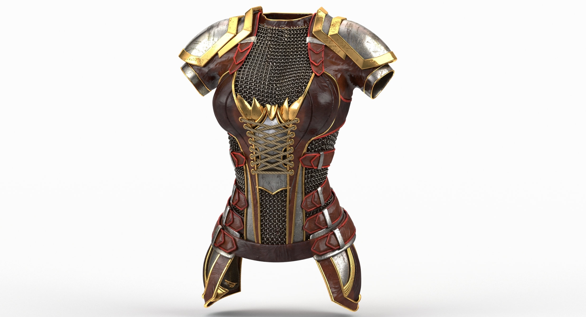 3D female armour v2 | 1146313 | TurboSquid