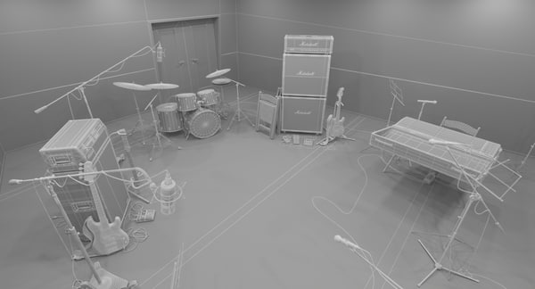 modelo 3d Estudio de grabación equipado - TurboSquid 1146371