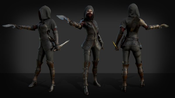 3D assassin model | 1146469 | TurboSquid